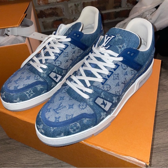 Shoes | Authentic Blue Louis Vuitton Shoes | Poshmark